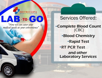 Lab To Go (Lab On Wheels) - Metro Lipa Medical Center